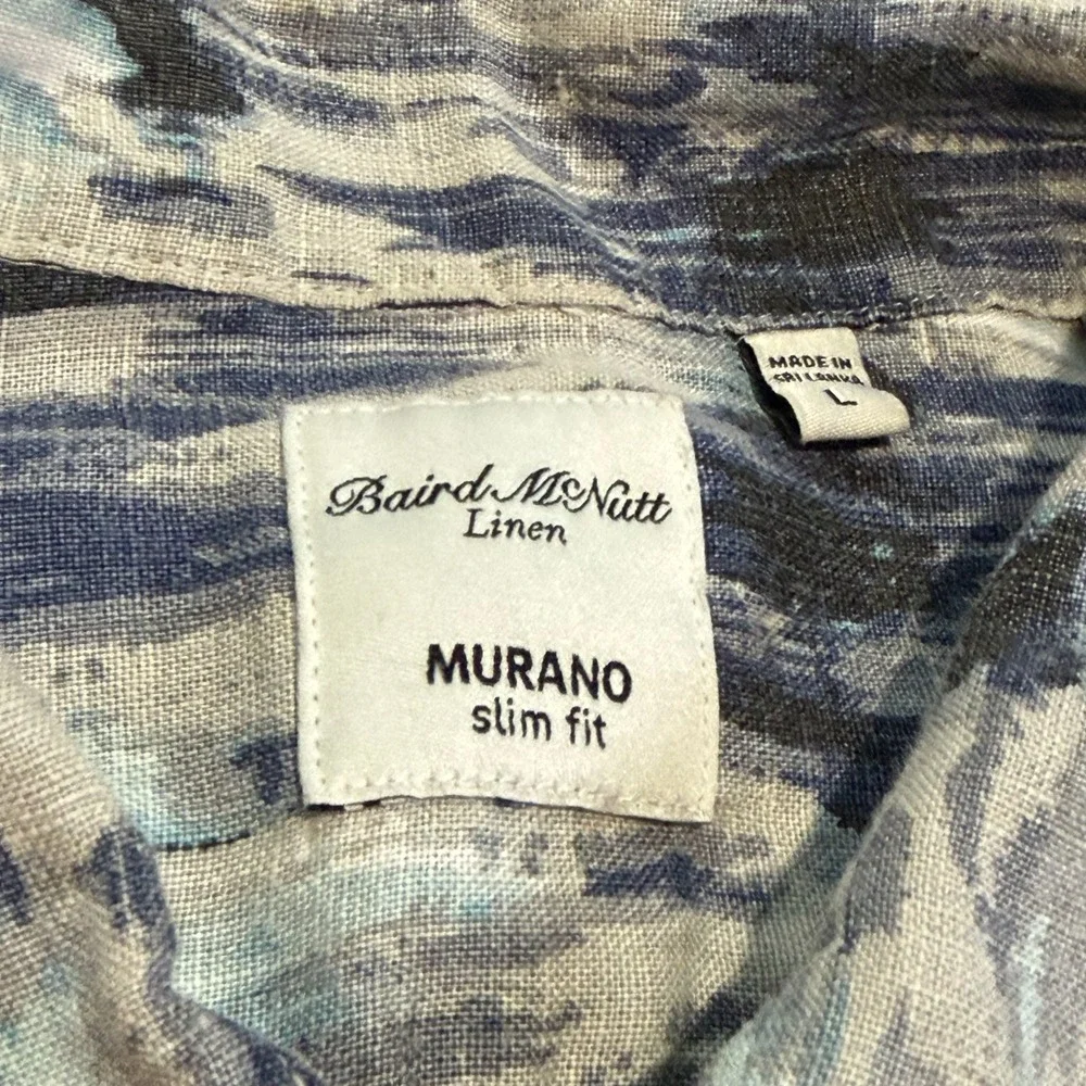 Murano | Shirts | Murano Baird Mcnutt 0 Pure Linen Shirt Men Slim Short ...